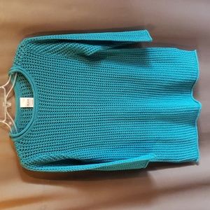 Blair | Sweaters | Teal Blue Tunic Sweater Size S | Poshmark